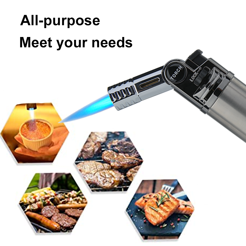 ®JETPRO LuxeFlame Butane Torch (Butane Gas Not Included) - Stylish Pow